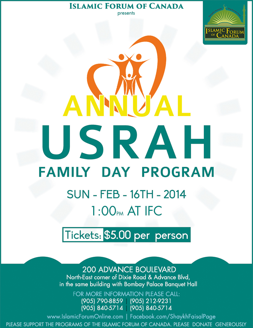 Annual Usrah Family Day Program | Islamic Forum of Canada